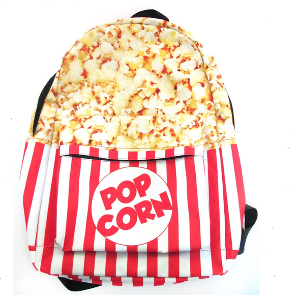 Okutani | Accessories | Popcorn Photo Print Backpack Bookbag Bag ...